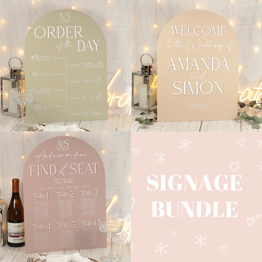 Signage Bundle: Manhattan – Weddings by Lumi