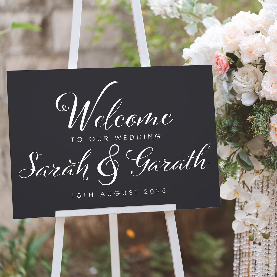 Elegant Script Welcome to Our Wedding Pastel Acrylic Sign – Weddings by ...