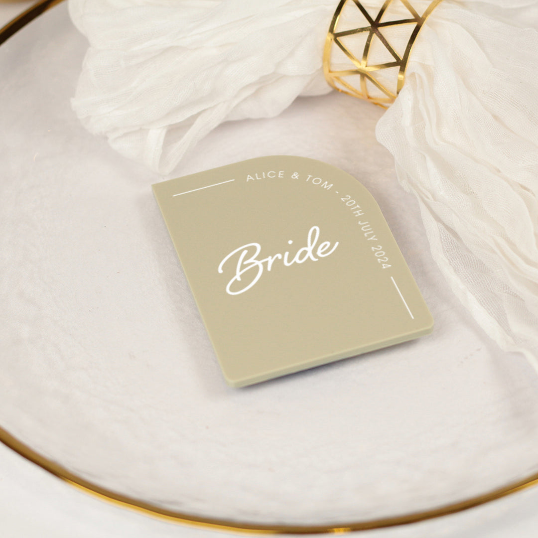 Modern Arch Pastel Acrylic Place Setting – Weddings by Lumi